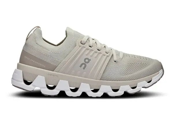 On Cloudswift 3 Lace Up Sneakers - Pearl/fog