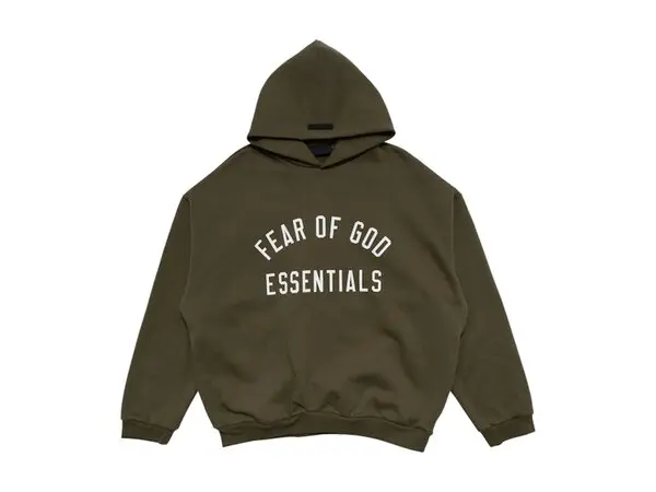 Fear Of God Essentials Fleece Hoodie - Military