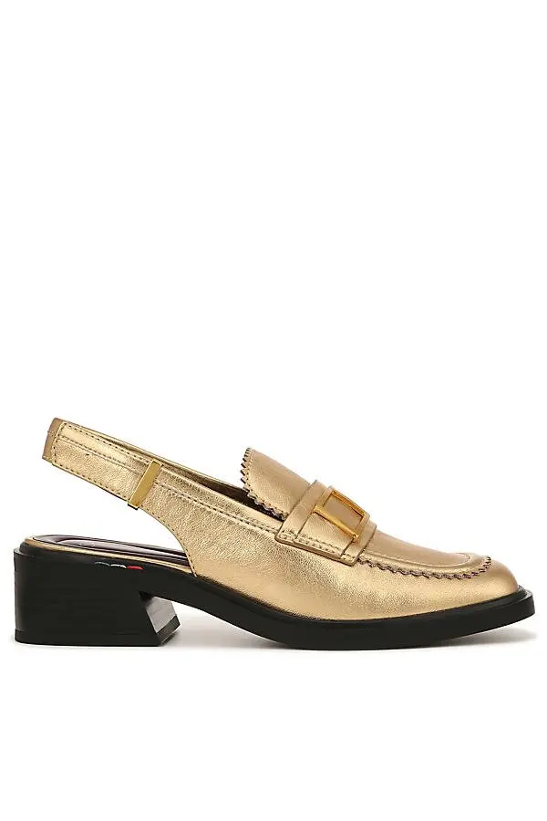 Franco Sarto Gianna Slingback Loafers - Gold
