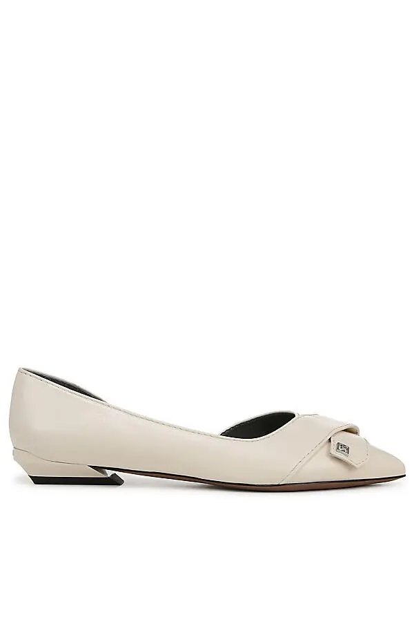 Franco Sarto Elisha 2 Half D'orsay Pointed-toe Flats - White