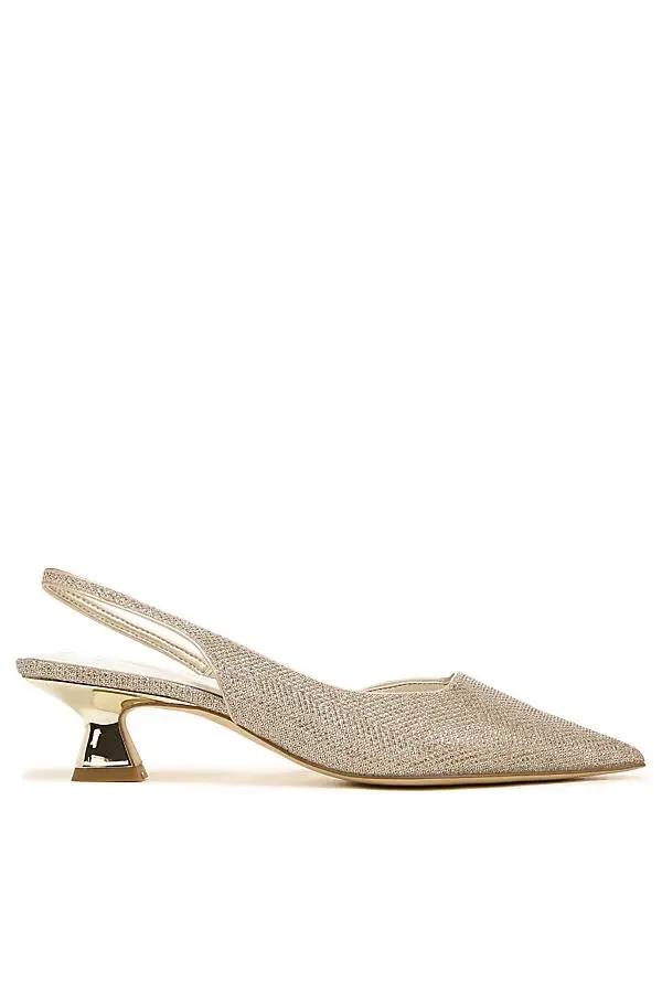 Franco Sarto Devin 2 Slingback Heels - Silver