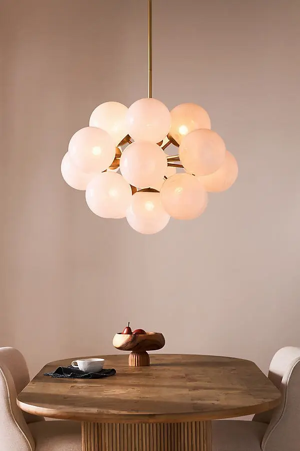 Anthropologie Shine Glass Chandelier