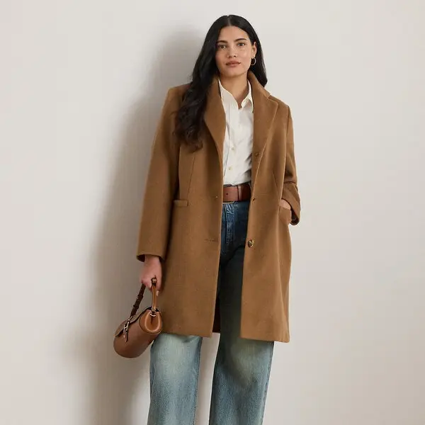 Ralph Lauren Wool-blend Reefer Coat - New Vicuna