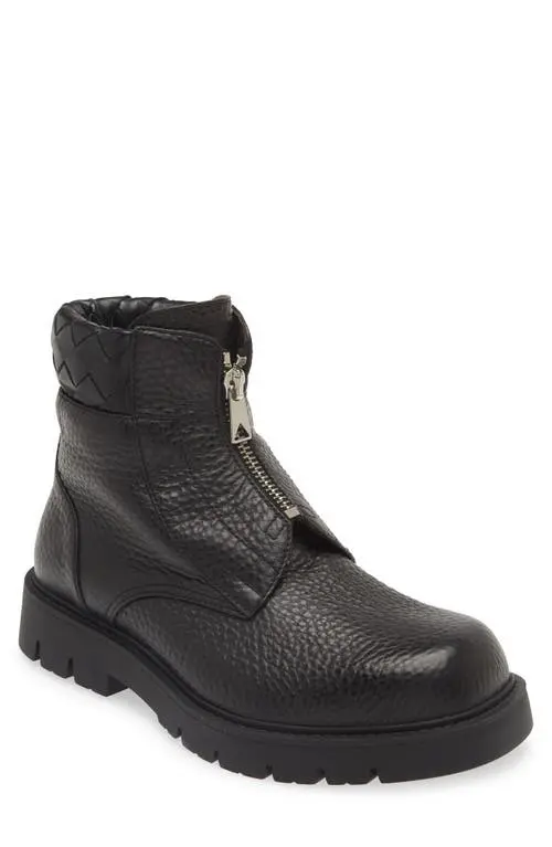 Bottega Veneta Haddock Lug Sole Boots - 1001 Black/ Black