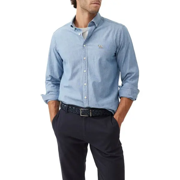 Rodd & Gunn Kirklands Original Fit Cotton Button-down Shirt - Chambray