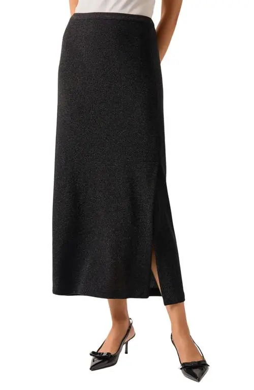 Misook Metallic Maxi Skirt