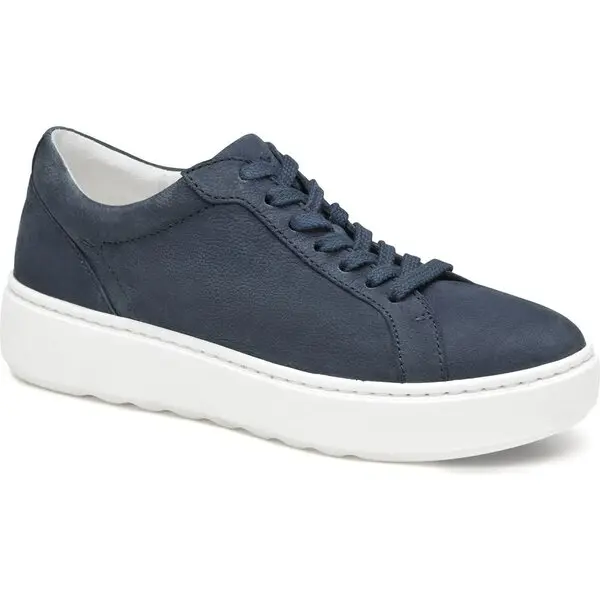 Johnston & Murphy Cammie Low Top Sneakers - Navy Tumbled Nubuck
