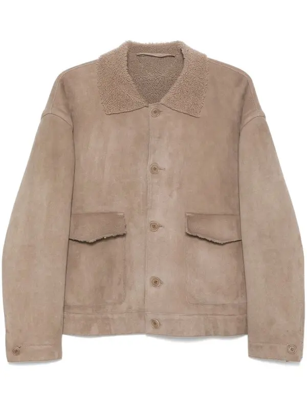 SALVATORE SANTORO Suede Jacket - Brown