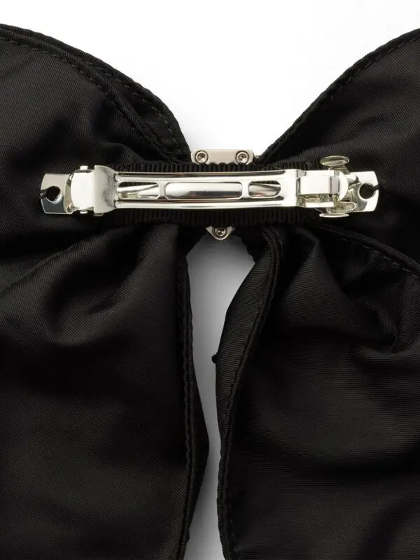Prada Re-Nylon Hair Clip - Black | Editorialist display picture 1