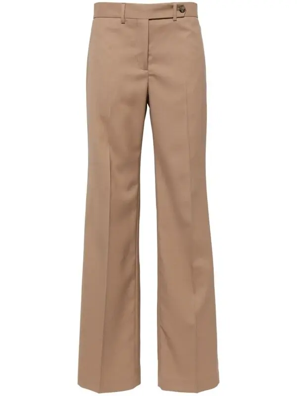 Paul Smith Pressed-crease Wool Trousers - Brown