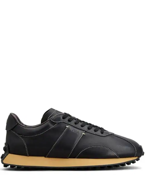 TOD'S Sportivo Active Leather Sneakers Black Editorialist