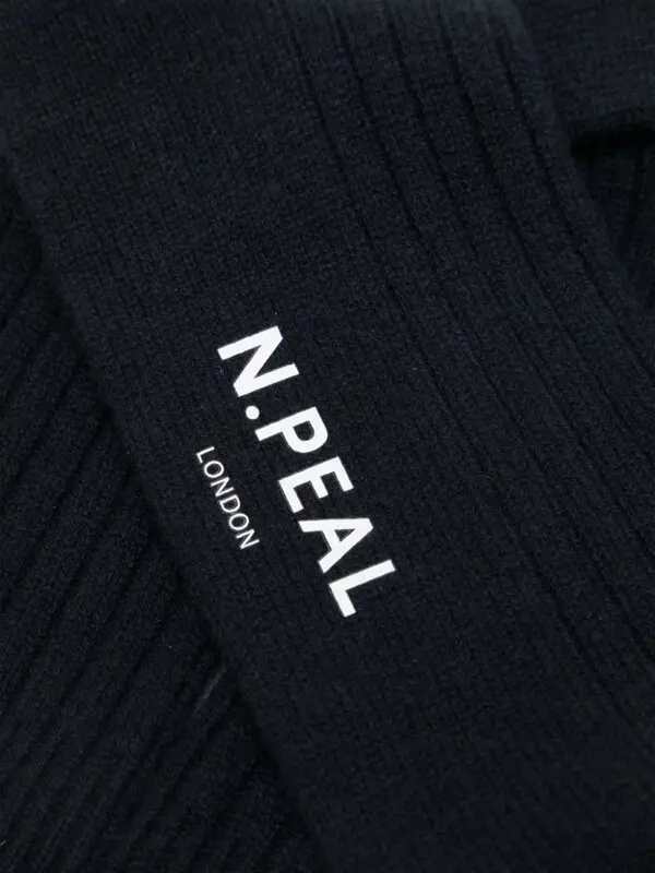 N.peal Ribbed Cashmere Socks - Blue