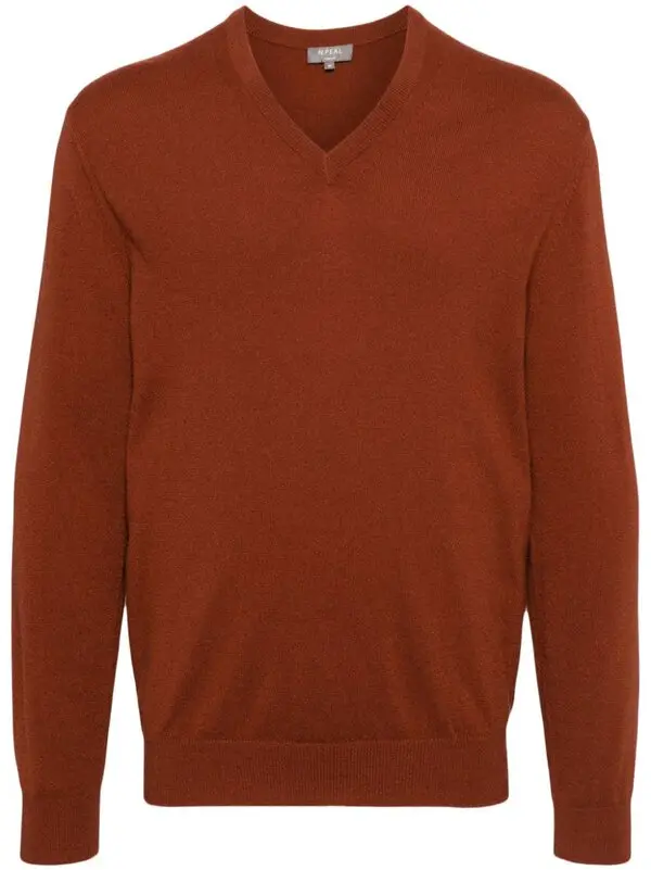N.peal Burlington Organic-cashmere Jumper - Orange