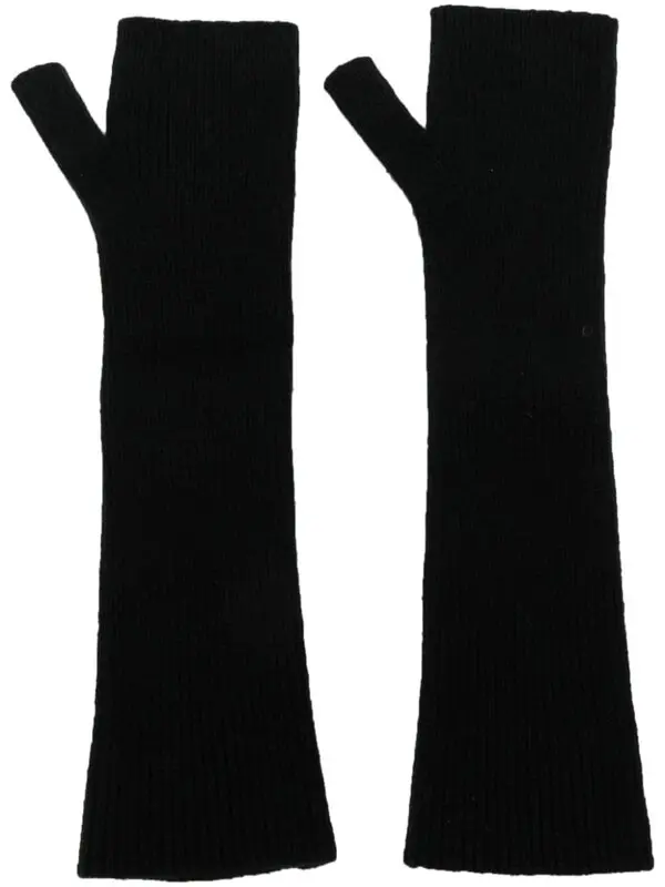 N.peal Long Wrist Warmers - Black