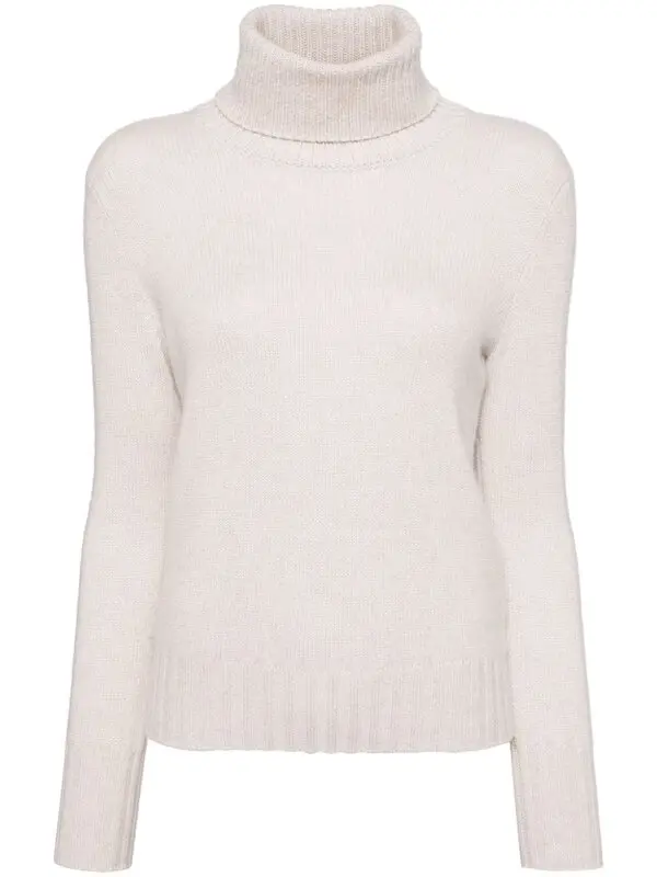 N.peal Roll Neck Jumper - Neutrals
