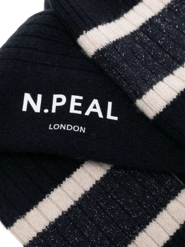 N.peal Stripe Ribbed Socks