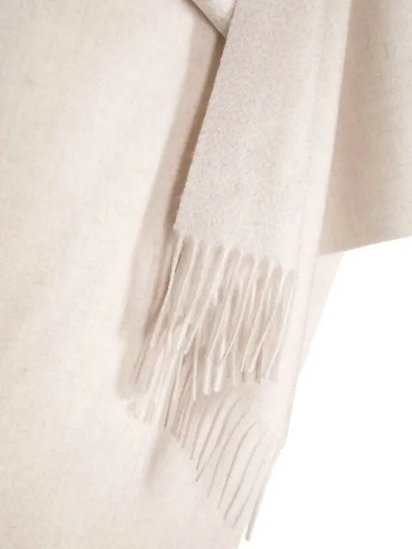 N.peal Large Woven Scarf - White