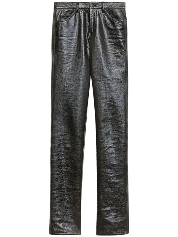 Isabel Marant Lovis Patent Trousers - Grey
