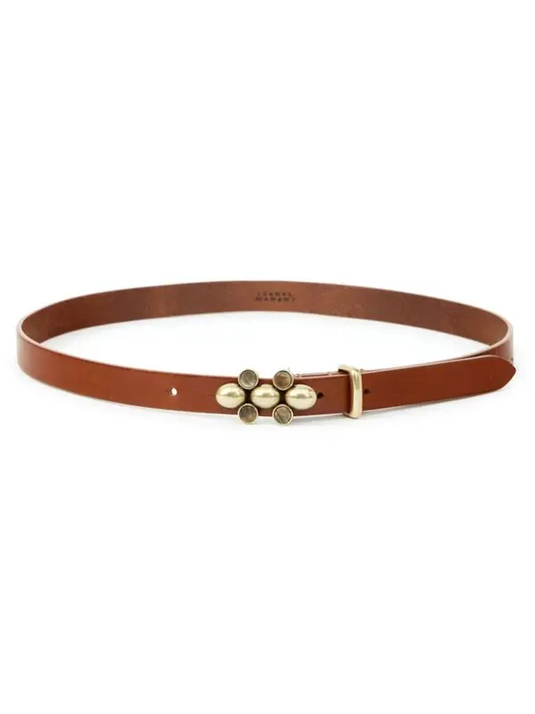 Isabel Marant Valdez Leather Belt - Brown
