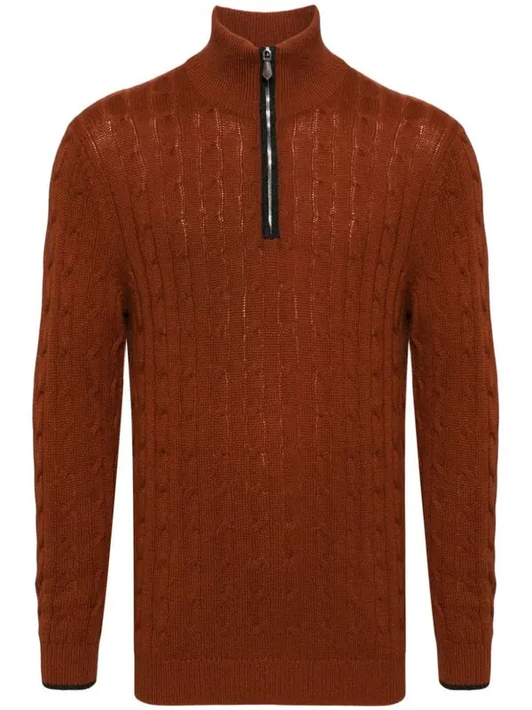 N.peal Albemarle Cable Jumper - Orange