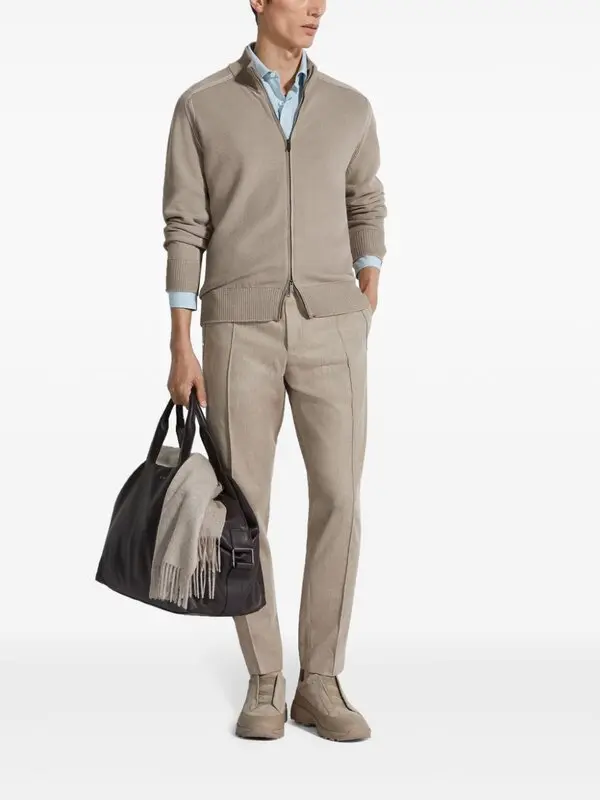 Zegna Drawstring Tapered Trousers