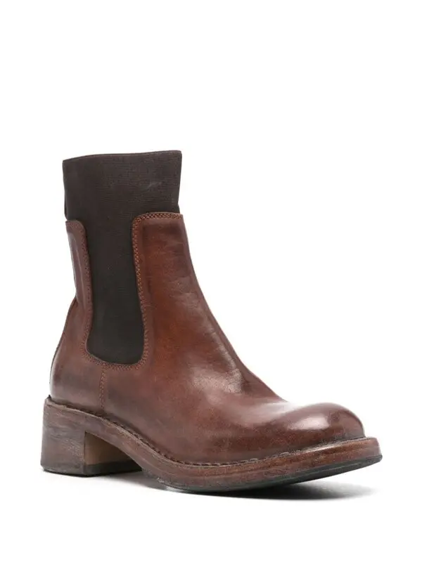 Moma 60mm Distressed Leather Ankle Boots