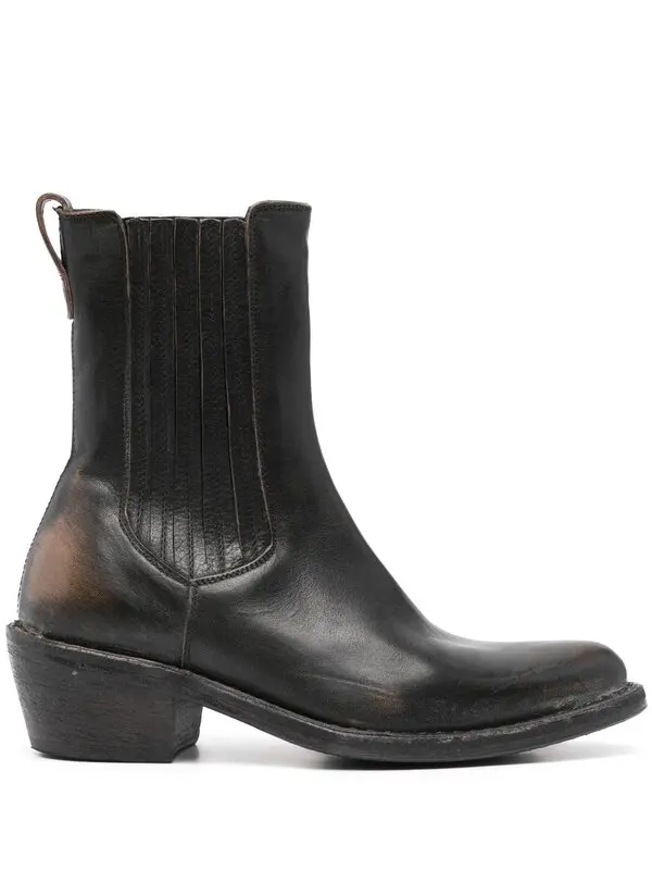 Moma 45mm Distressed Leather Boots