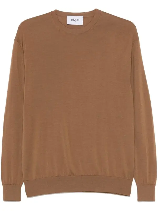 D4.0 Fine-knit Sweater - Brown