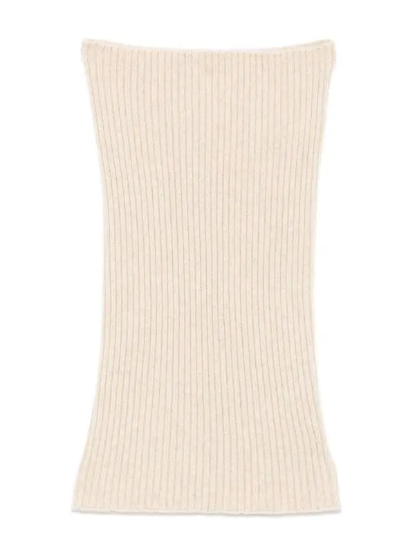 Eric Bompard Ribbed Snood - Neutrals
