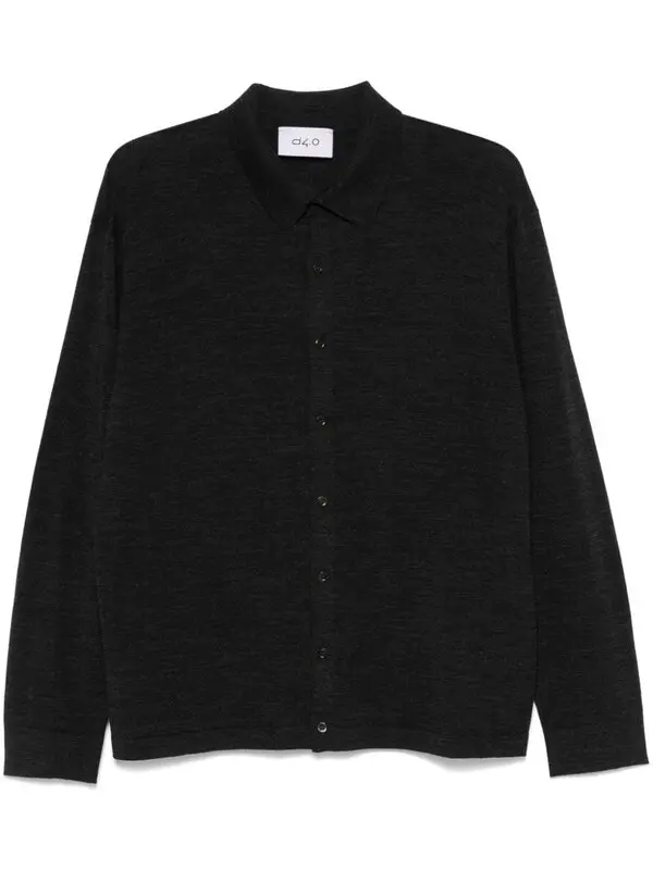 D4.0 Wool Cardigan - Grey