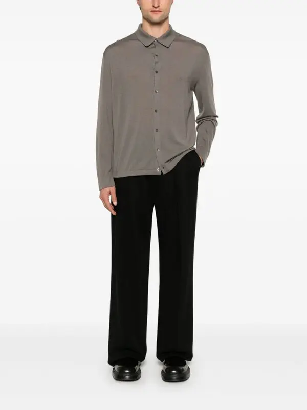 D4.0 Wool Cardigan - Grey
