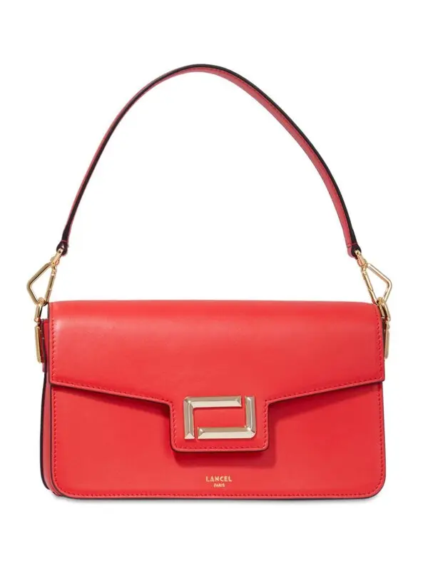 LANCEL Leather Shoulder Bag - Red