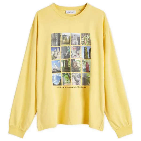 CARNE BOLLENTE Acceptable Dick Picks Long Sleeve T-shirt - Yellow
