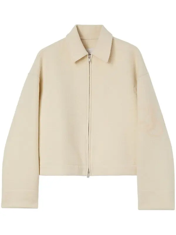 JIL SANDER Logo-embellished Virgin-wool Jacket