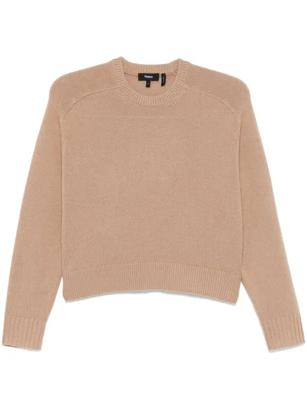 Theory Cropped Cashmere Sweater