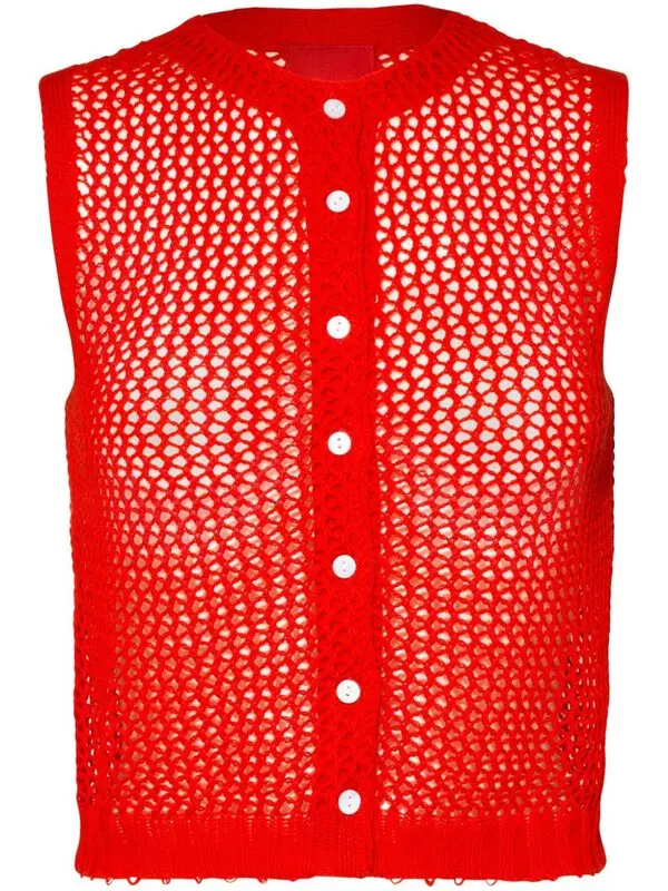 Cashmere In Love June Knitted Top - Red