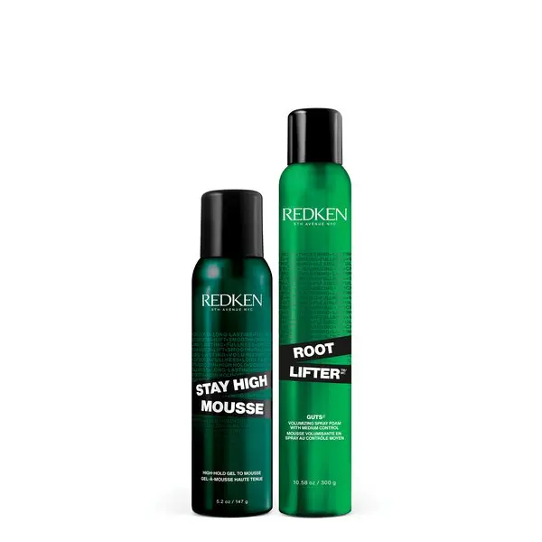 REDKEN Volume Duo: Root Lifter & Stay High Mousse For Lift