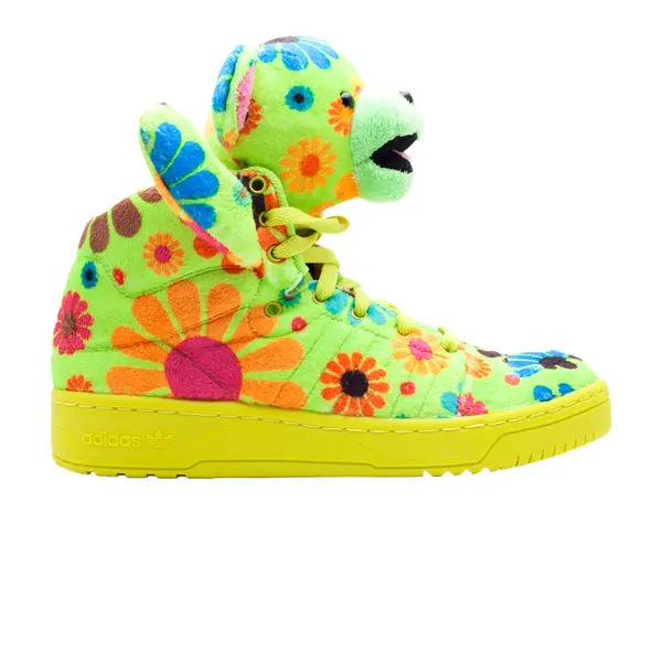 Adidas Js Bear Flower Power High-top Sneakers - Green