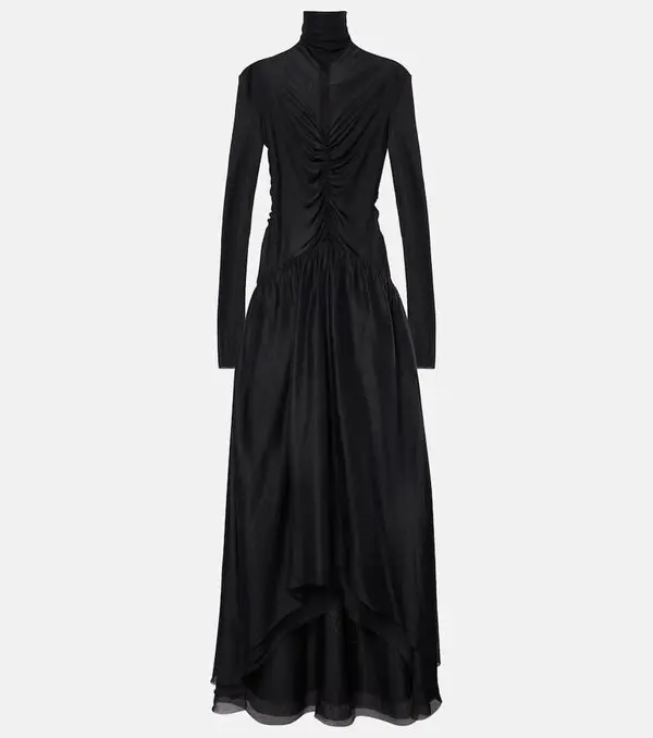 JACQUES WEI Gathered Maxi Dress