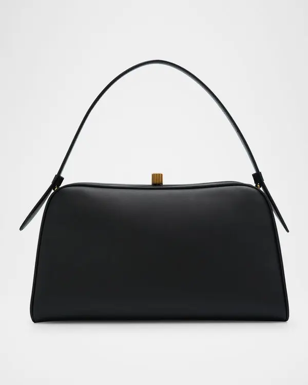 Khaite Cate Calfskin Top-handle Bag - Black