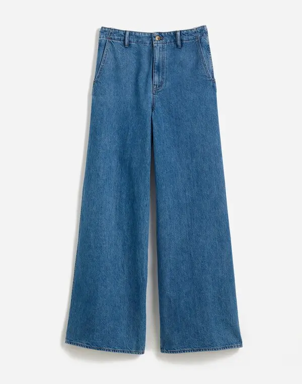 Madewell Wide Leg Denim Trousers