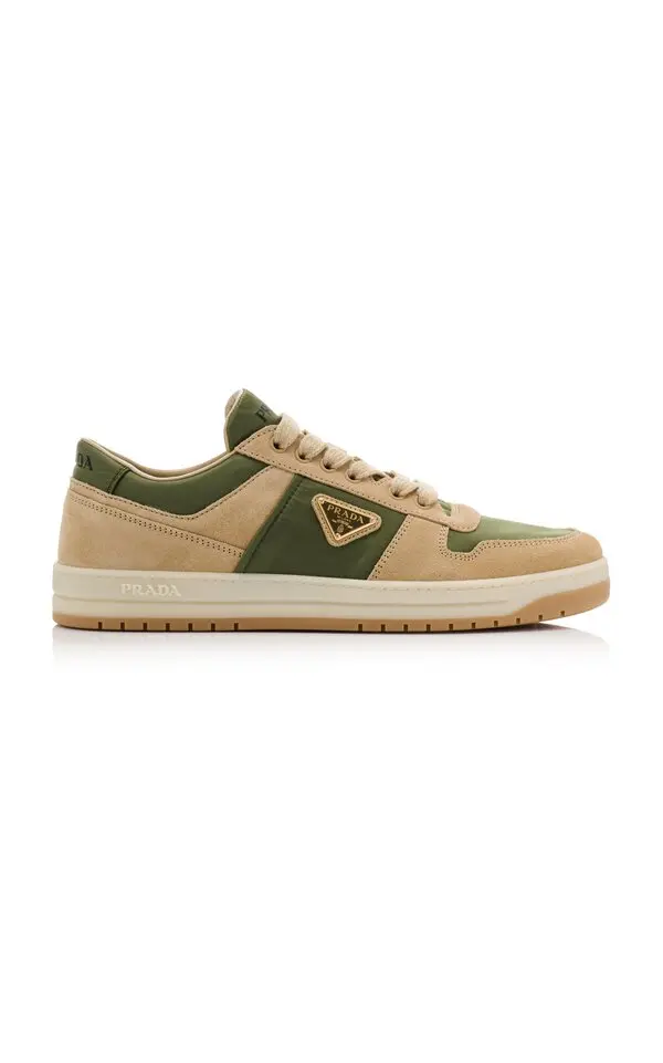 Prada Downtown Suede Sneakers - Green