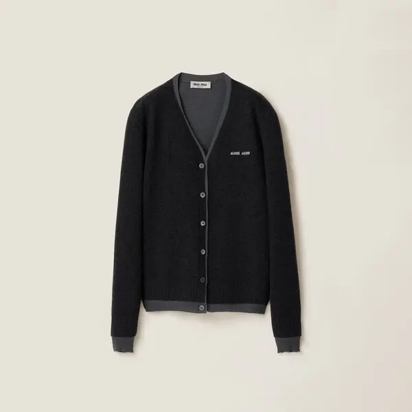 Miu Miu Silk Cashmere Cardigan Sweater