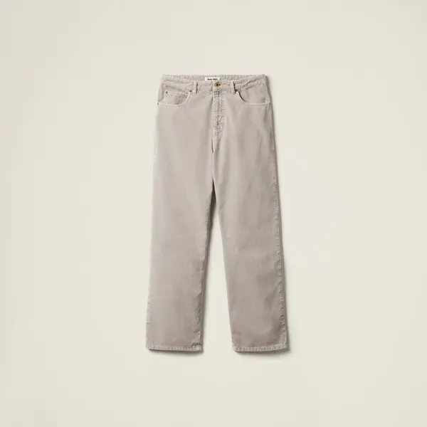 Miu Miu Straight Fit Corduroy Pants
