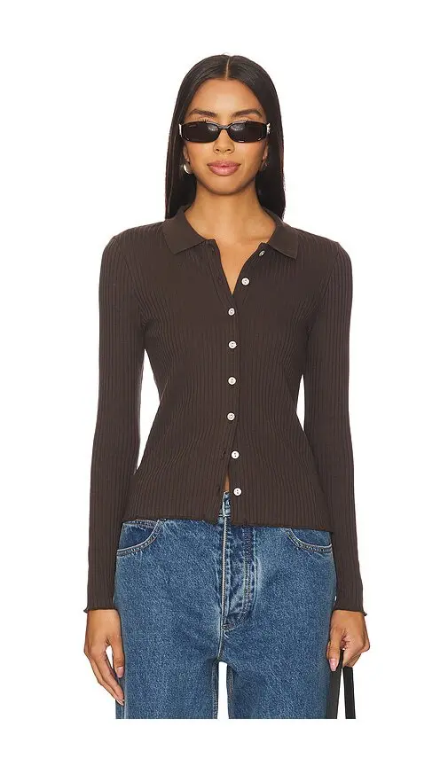 Goldie Lettuce Hem Cardigan