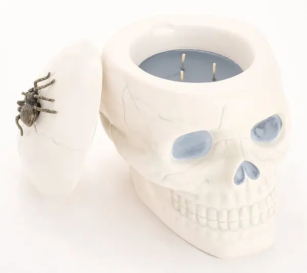 HOMEWORX BY SLATKIN + CO. 14oz Spider Ciderskull Candle
