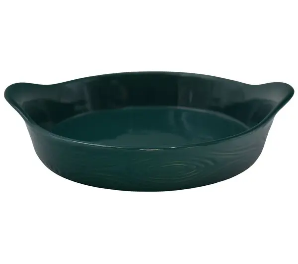 TEMP-TATIONS Woodland 10' Pie Plate With Handles