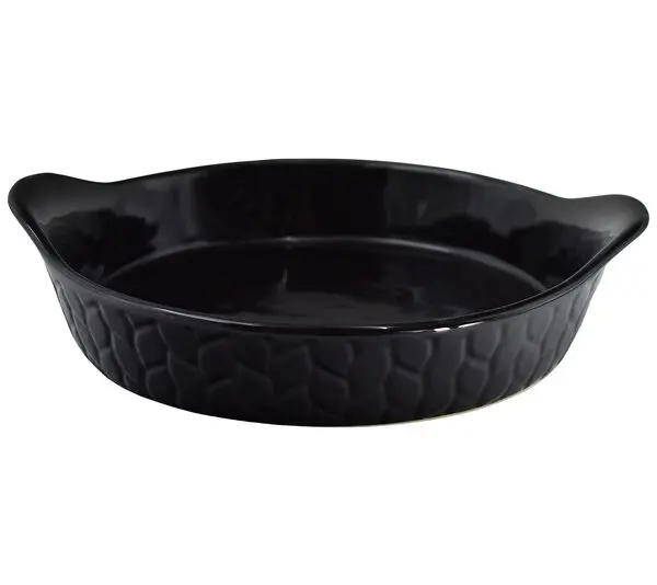 TEMP-TATIONS Carved Willow 10' Pie Plate With Handles