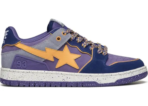 BAPE A Bathing Ape Sk8 Sta #4 Sneakers - Purple