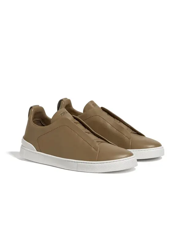 Zegna Triple Stitch™ Secondskin Sneakers - Khaki